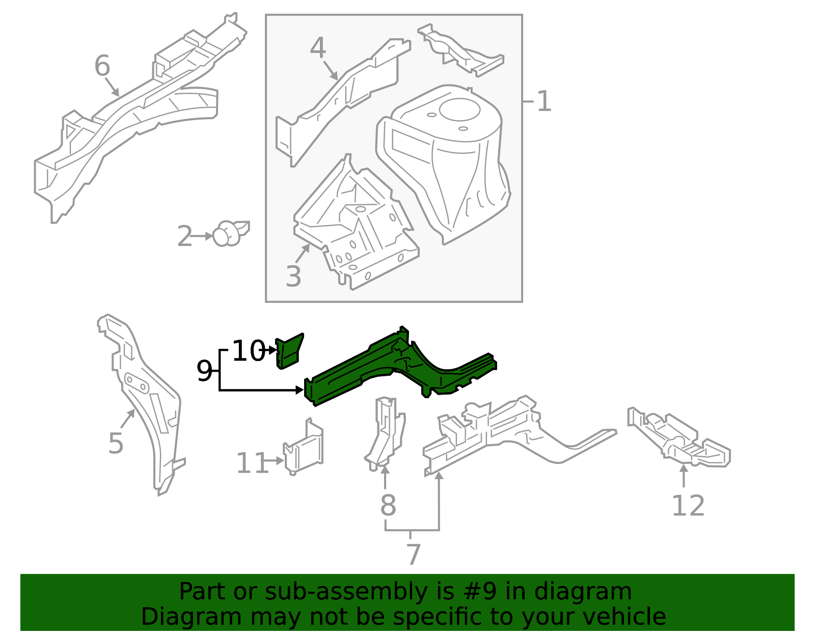 75130-1KA0A - Outer Rail 2011-2017 Nissan Juke | Official Nissan Parts ...