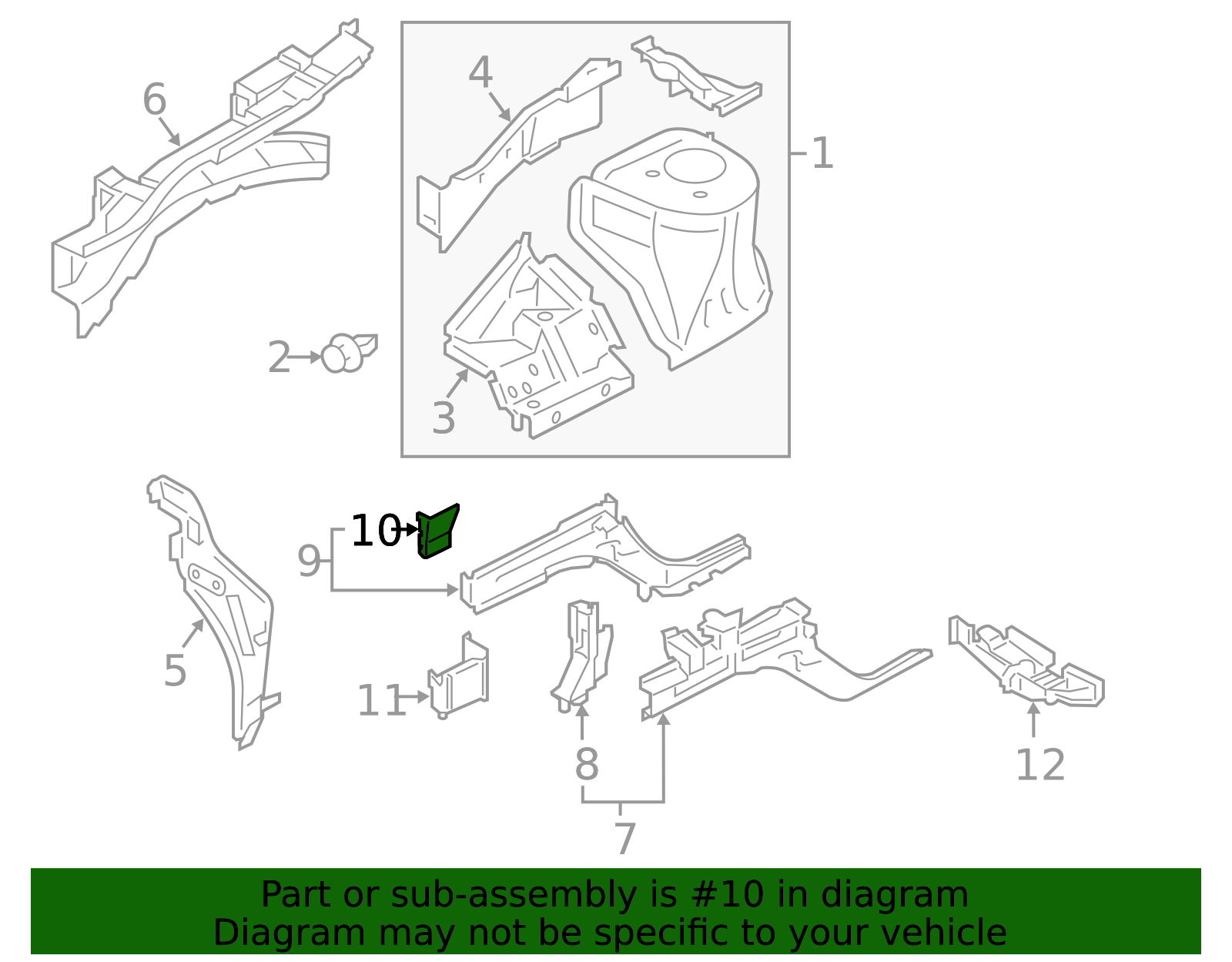 2011-2019 Nissan 2011-2019 Nissan - Outer Rail Outer Plate 751F7-1KA0A ...