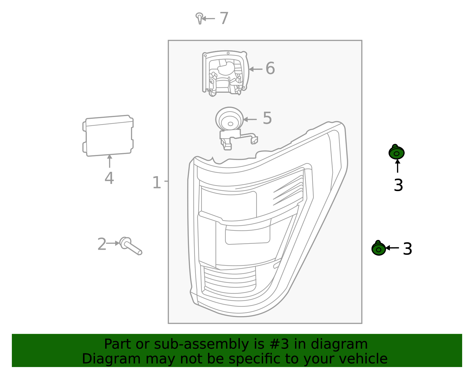 Genuine OEM Ford Part - Tail Lamp Assembly Retainer W721530-S300 ...
