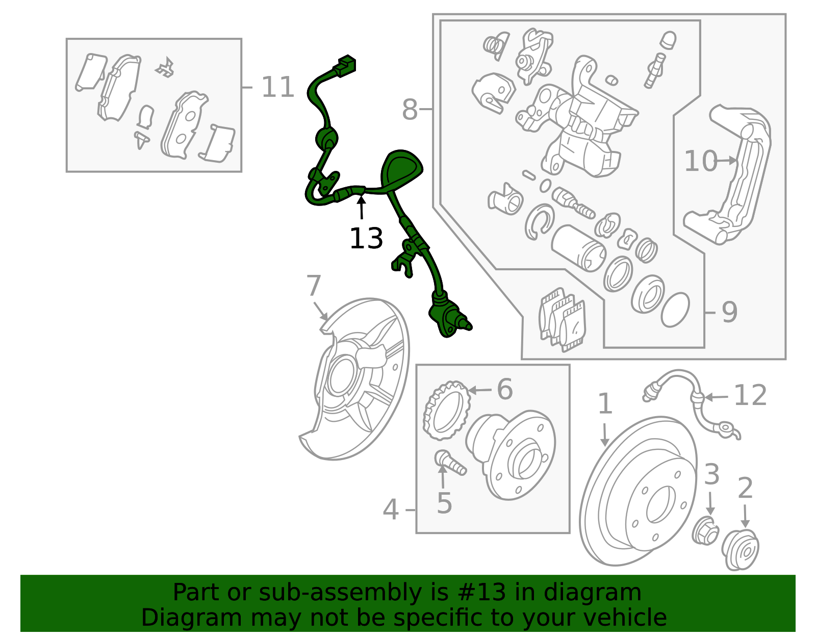 Mazda ABS Wheel Speed Sensor - Precise Brake Control - Part #GJ6A-43 ...