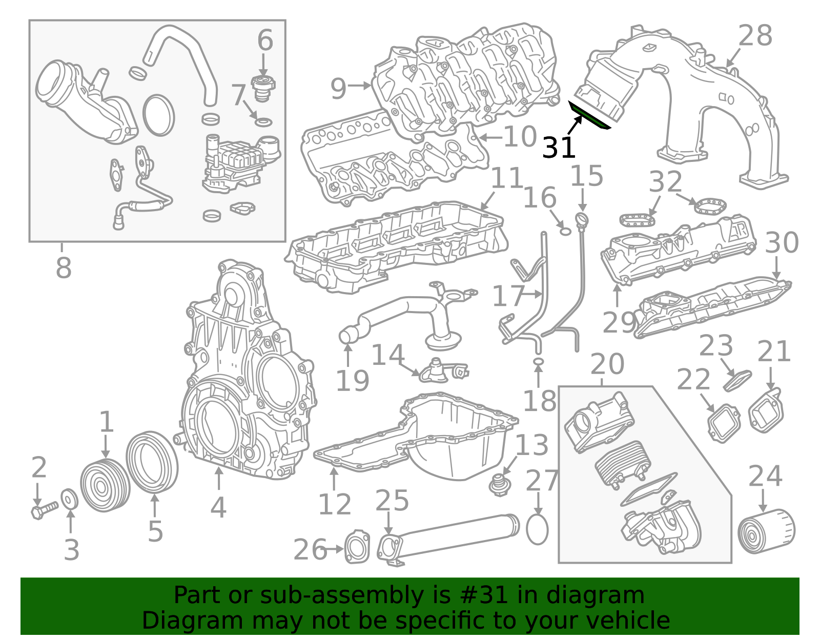 2017-2025 GM OEM NEW 17-20 GM Silverado Sierra Intake Manifold Throttle ...