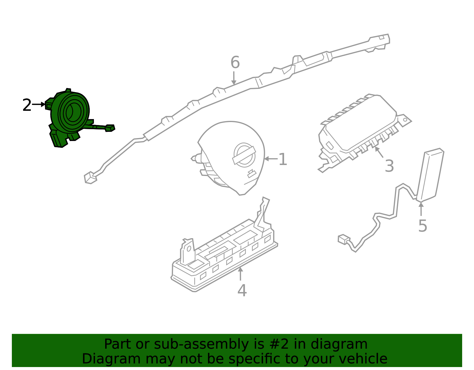 2018-2025 Nissan Clock Spring 25554-6CA2A | My Nissan Part