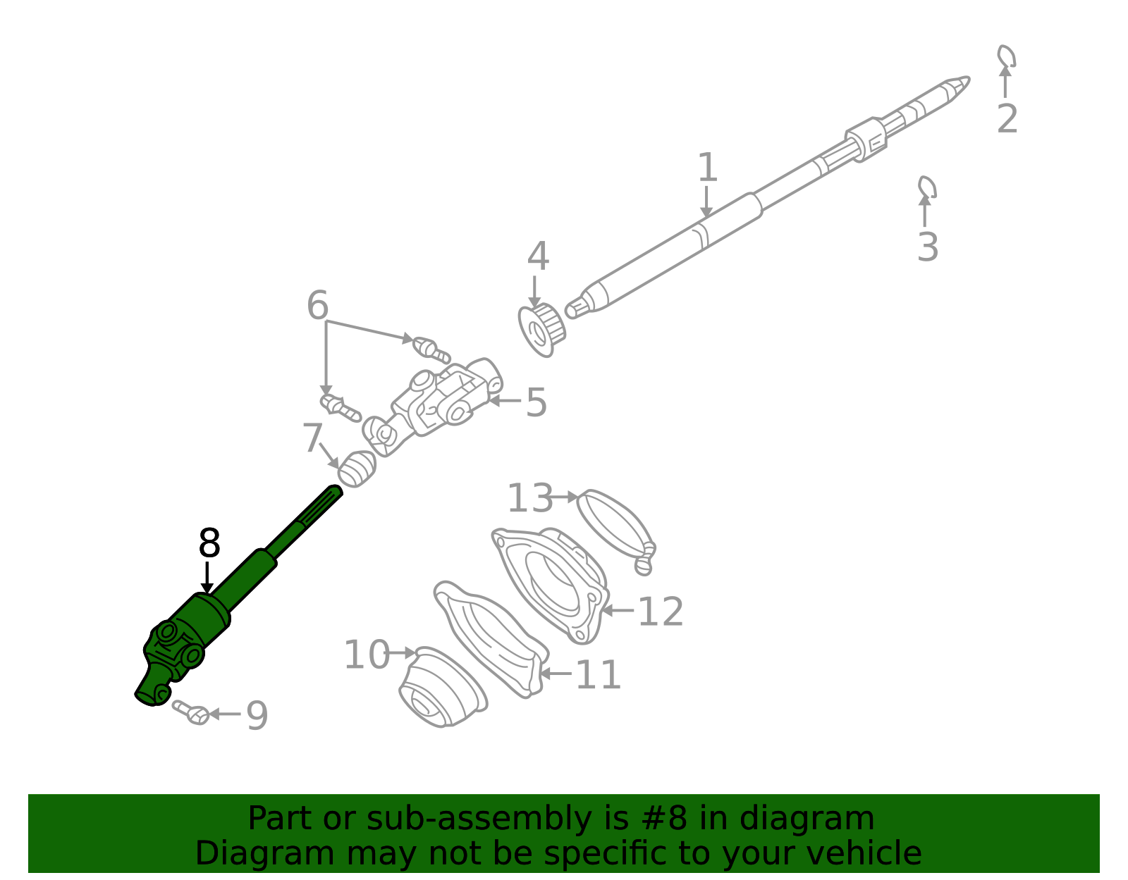 45260-17151 - Intermediate Shaft 2000-2005 Toyota MR2 Spyder | Toyota ...