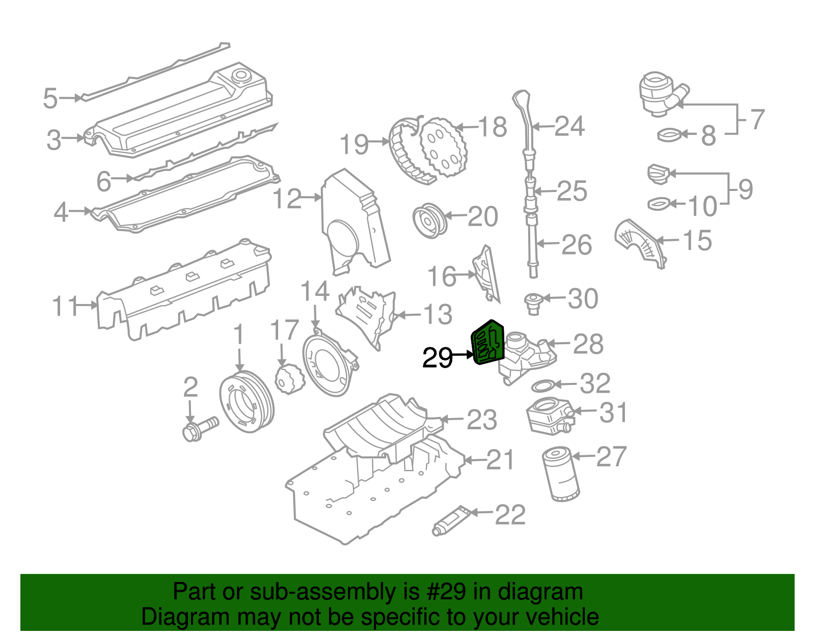 06A-115-441-J - Engine Oil Filter Adapter Gasket 1998-2015 Volkswagen ...