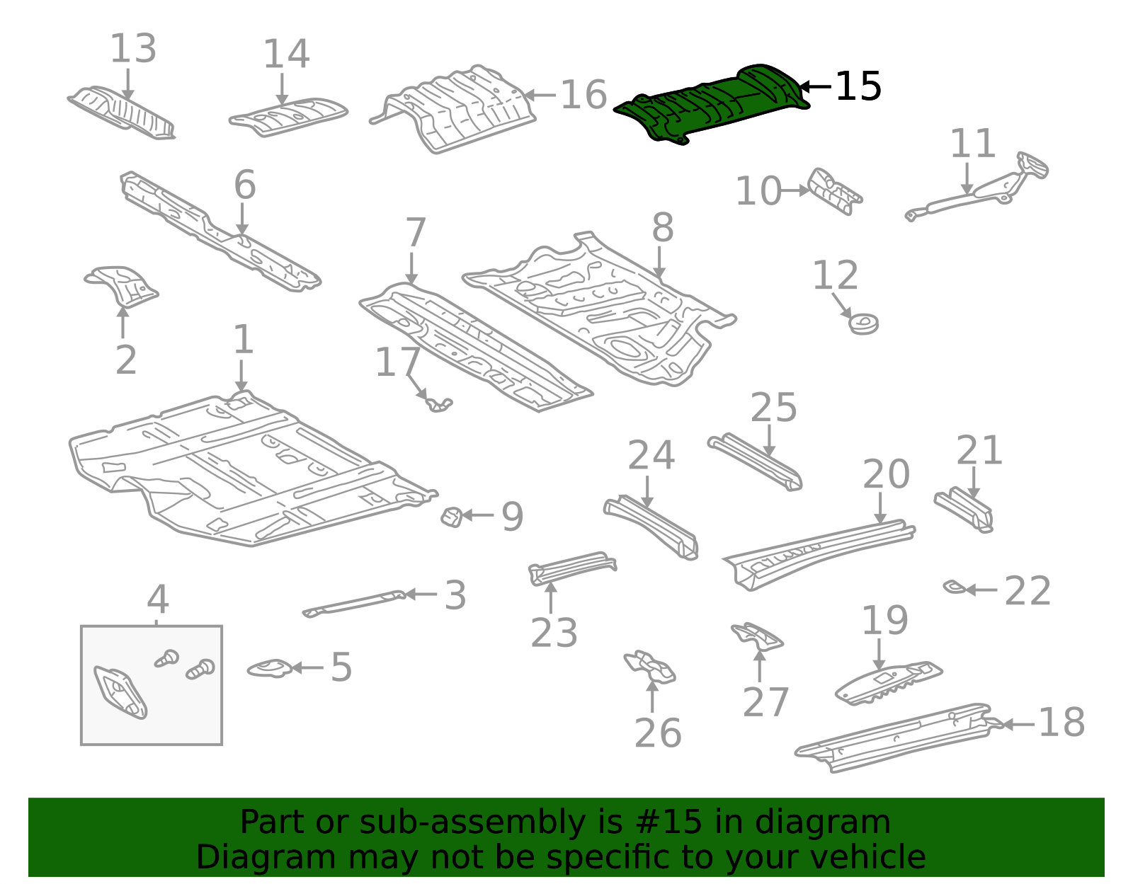 2004-2013 Toyota Highlander Heat Shield 58155-0E020 | Toyota Parts Center