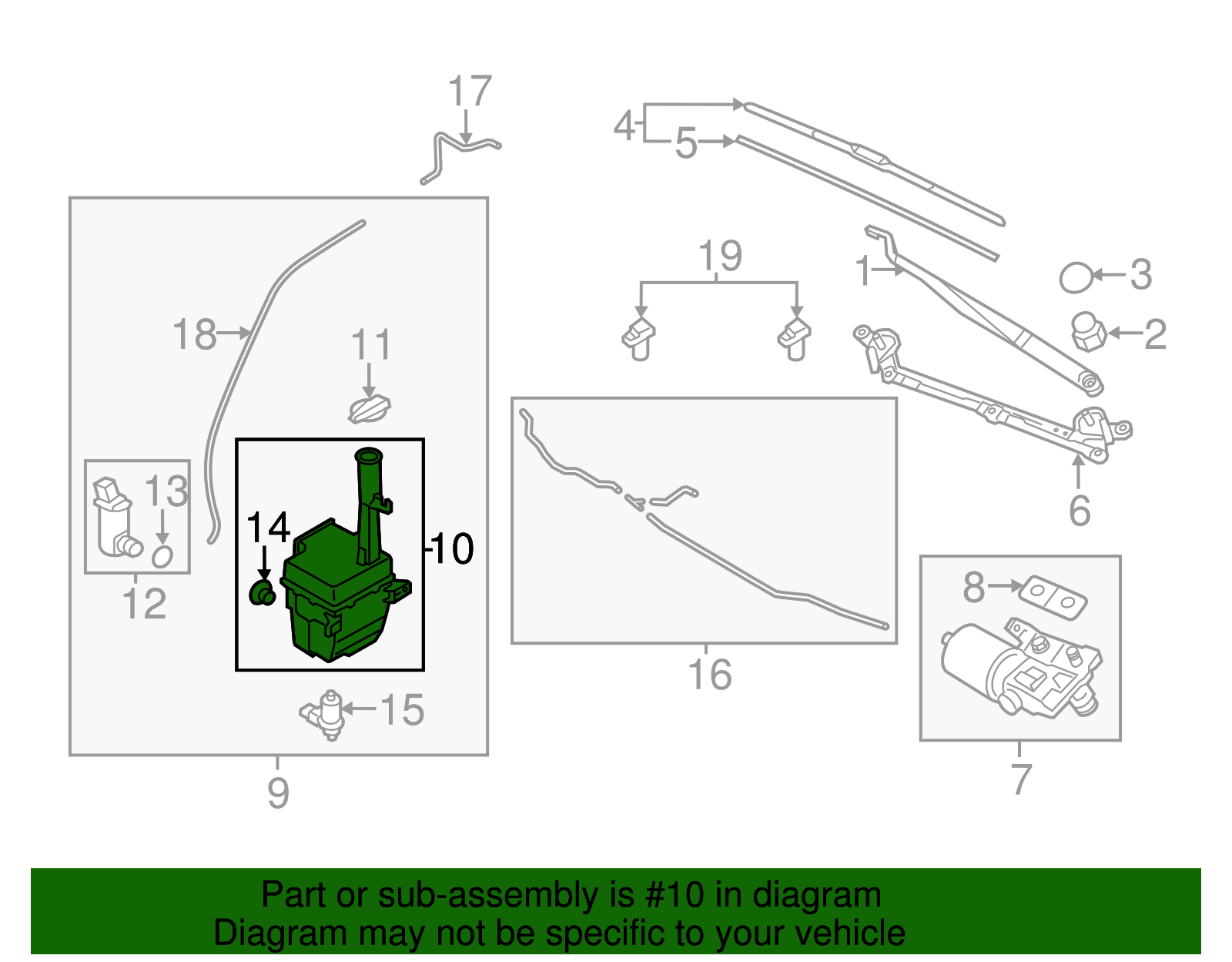 98620-3V000 - Washer Reservoir - 2011-2017 Hyundai | Conicelli Hyundai