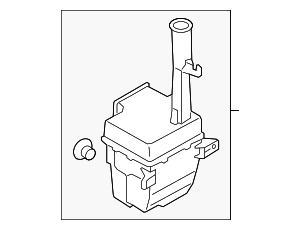 Hyundai - 98620-3V000 - Washer Reservoir - 2011-2017 Hyundai | OEM ...