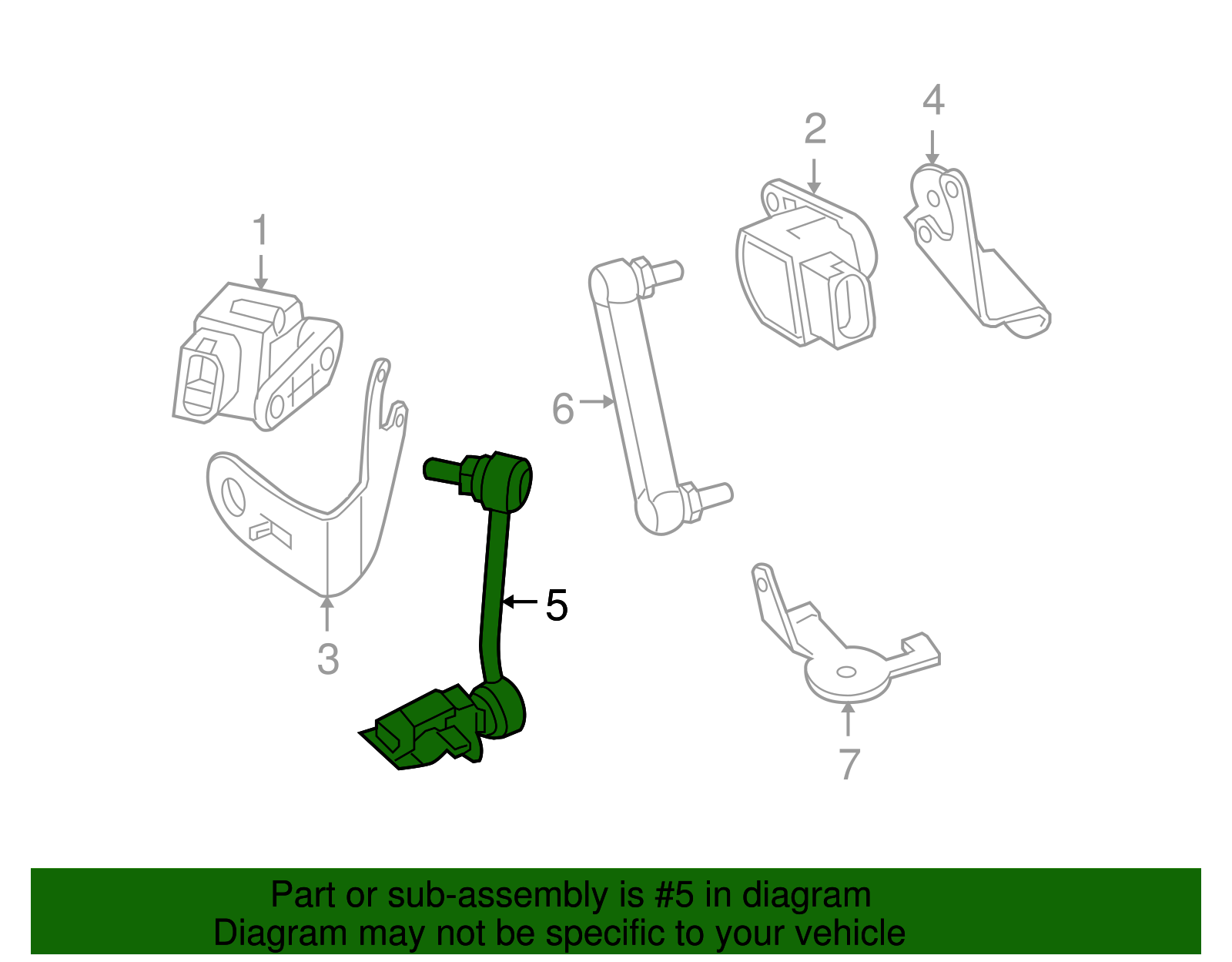 37146763733 - 2006-2015 BMW Adjust Rod (37-14-6-763-733) | BMW of South ...