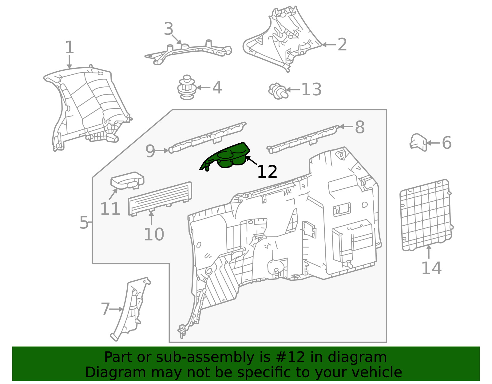 2025 Toyota Sienna Cup Holder 64746-08030-C0 | MotorMotor