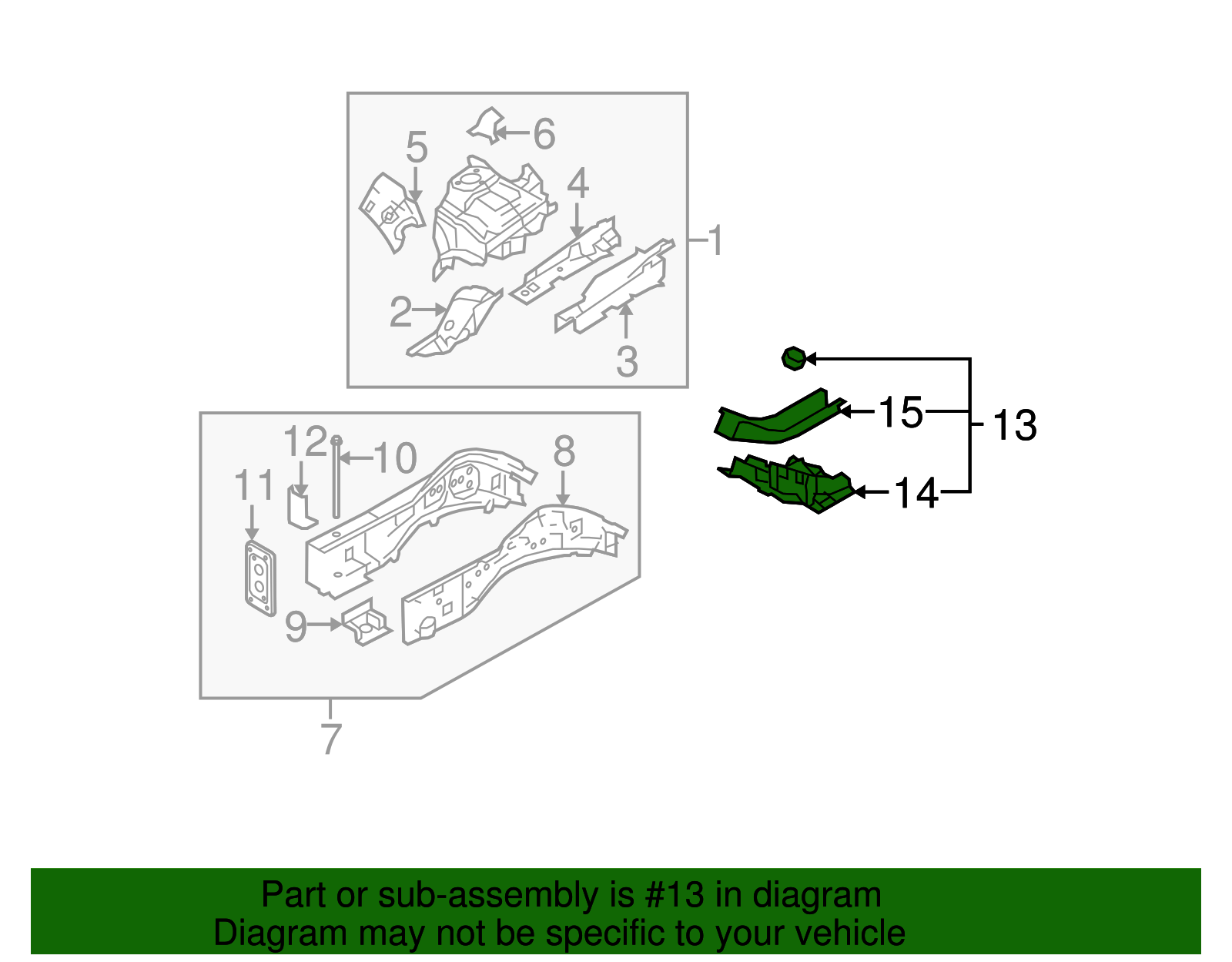 GS3L-54-390 - High-Quality Front Frame for 2009-2013 Mazda 6 ...