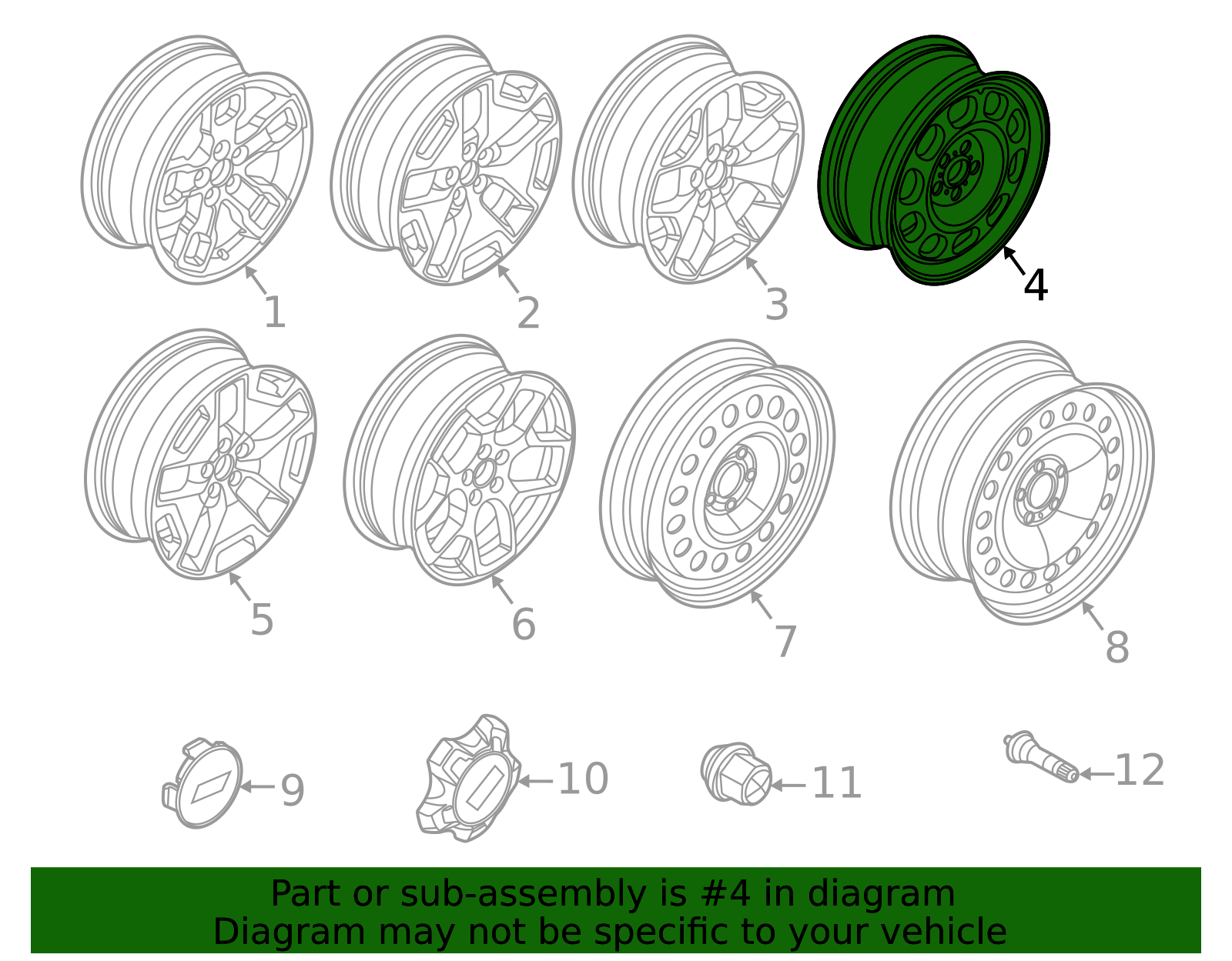 Wheel, Alloy N1PZ-1007-A | OEM Parts Online