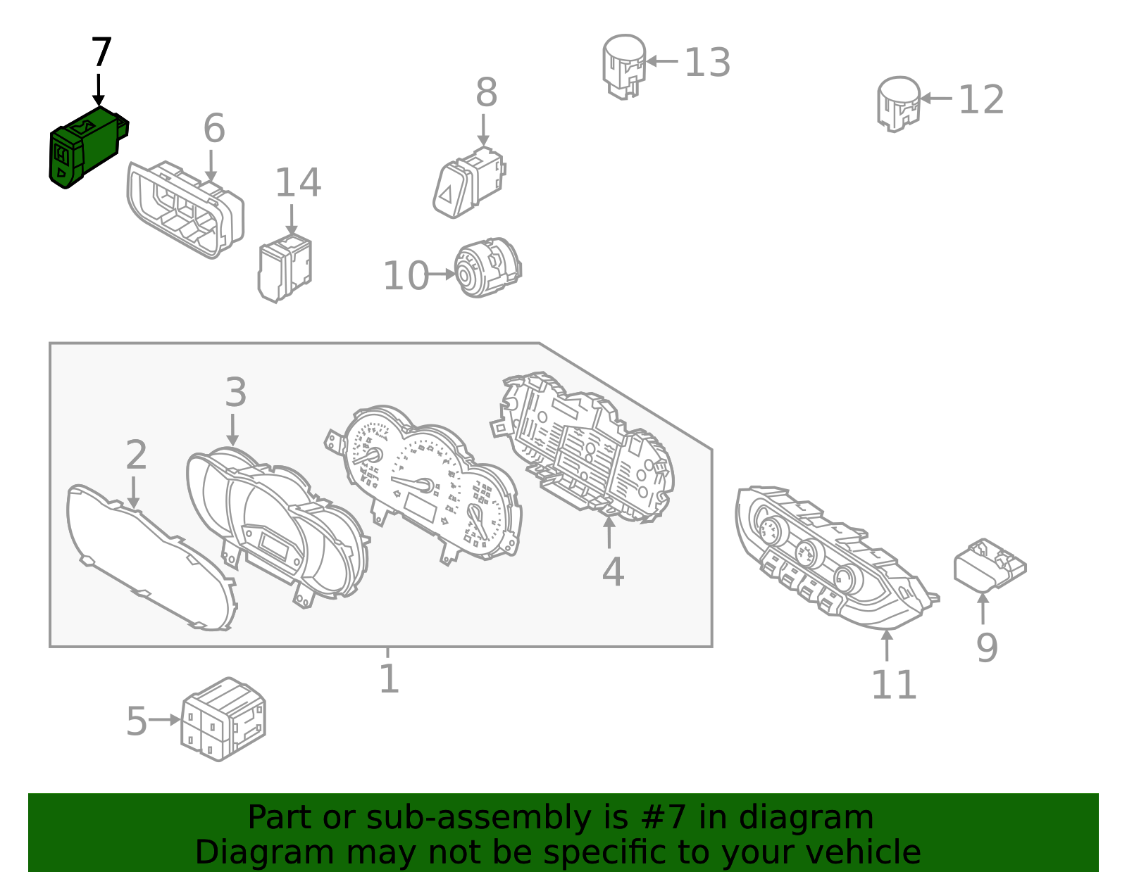 93712-1W000CA - Instrument Light Rheostat 2012-2017 Kia Rio | Kia.Parts ...
