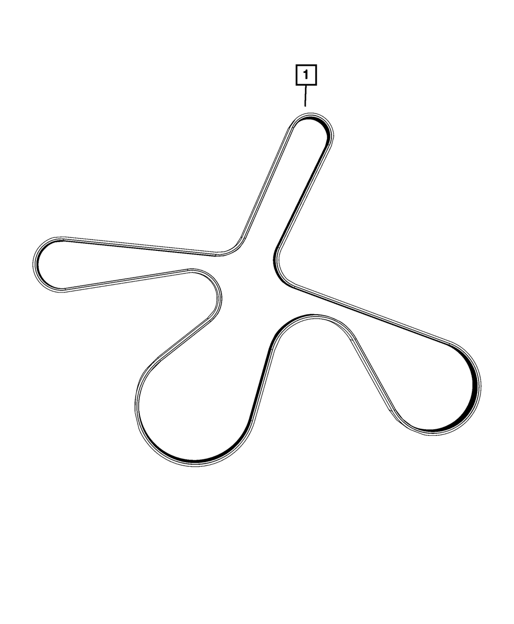 5281454AA - Serpentine Belt The Official Mopar eStore