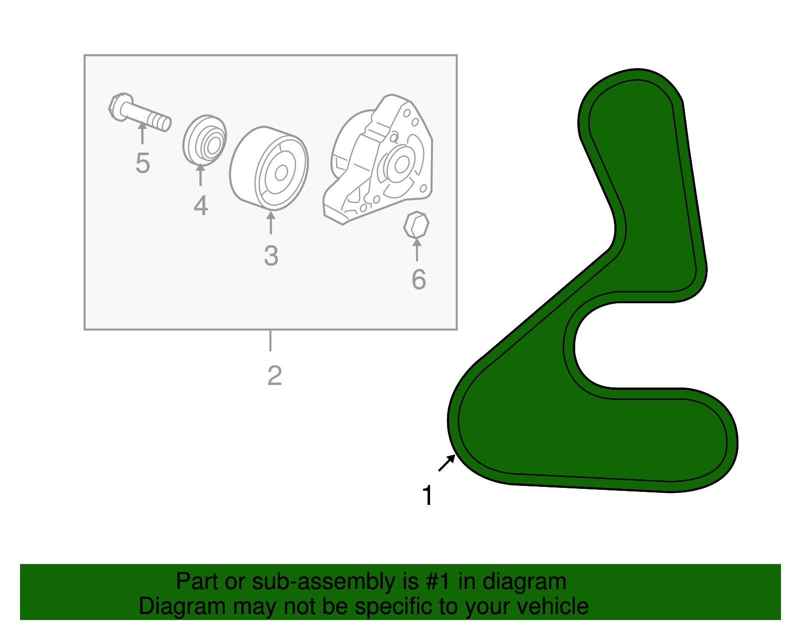 56992-RWC-A01 - 2007-2012 Acura RDX - Belt, Power Steering Pump | All ...