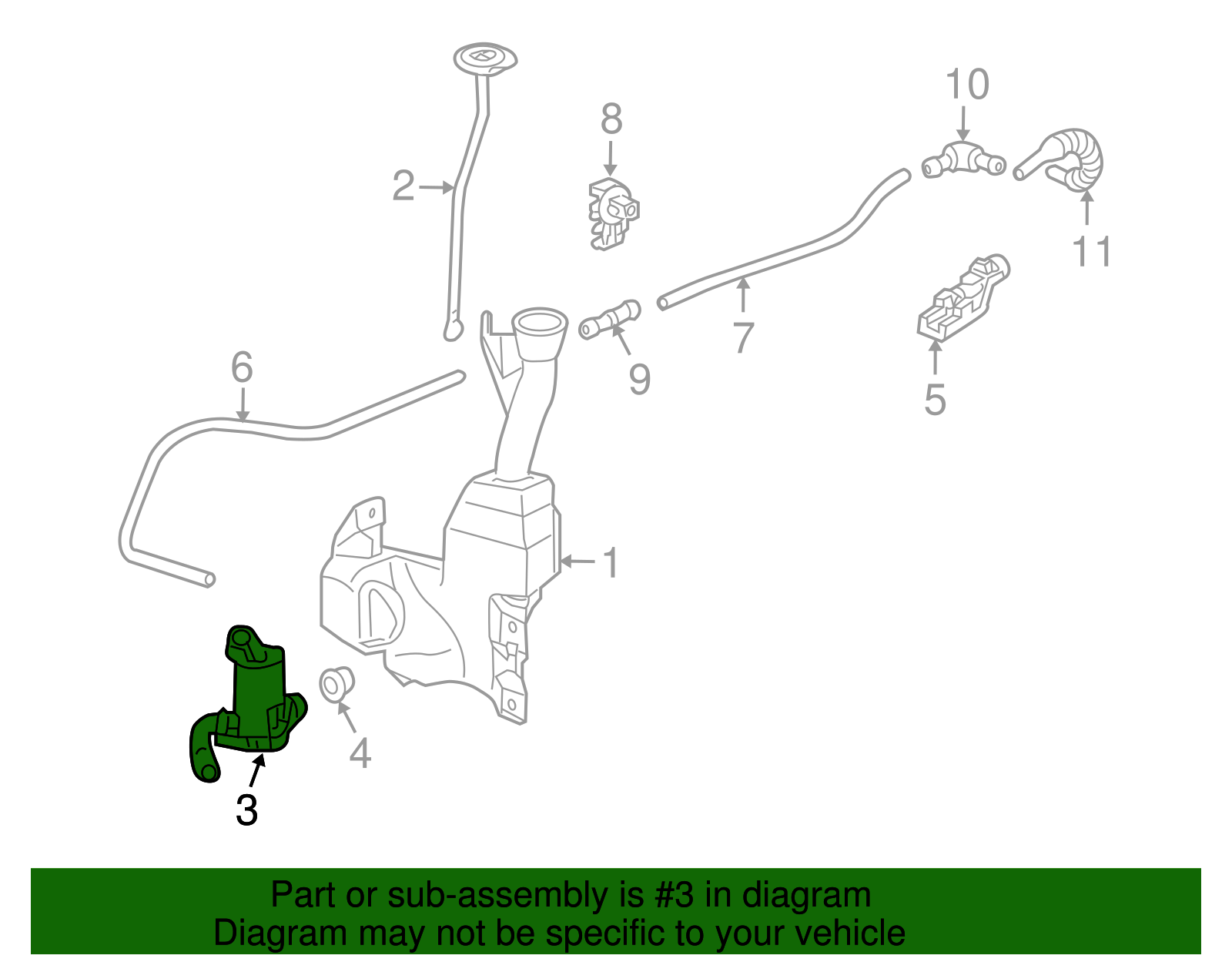 76846-TA0-A02 - Washer Pump 2008-2020 Honda | Honda Parts Online