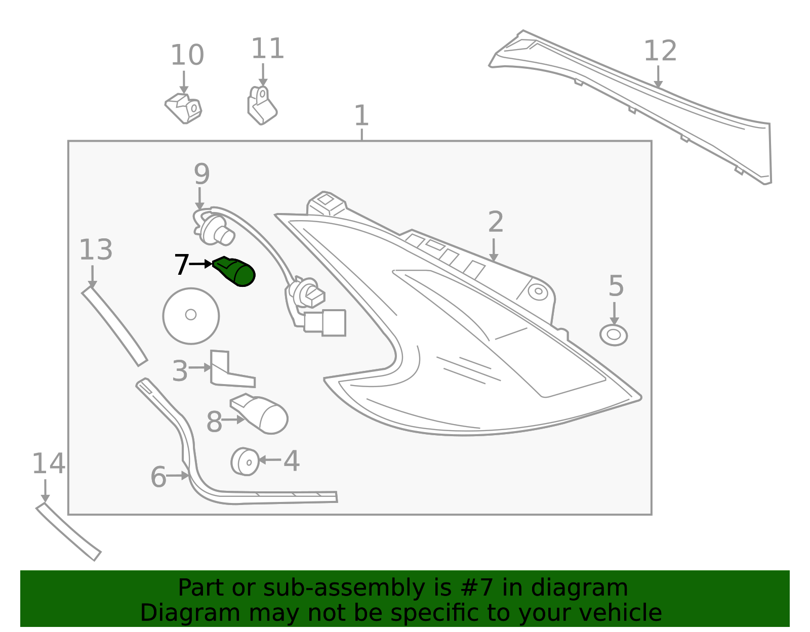 Genuine Bulb - 26261-89917 | NissanParts.cc | Nissan Parts Store