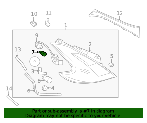 Genuine Bulb - 26261-89917 | NissanParts.cc | Nissan Parts Store