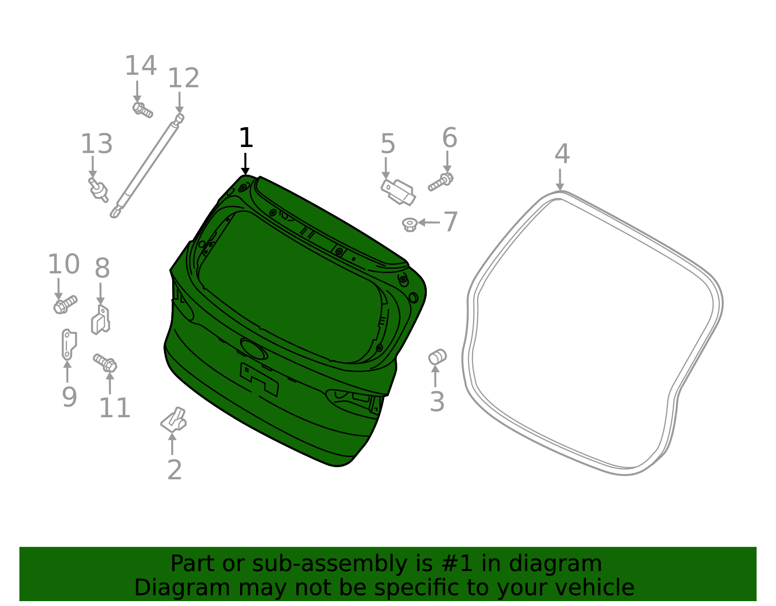 2019-2023 Hyundai Santa Fe Lift Gate 72800-CL000 | OEM Parts Online