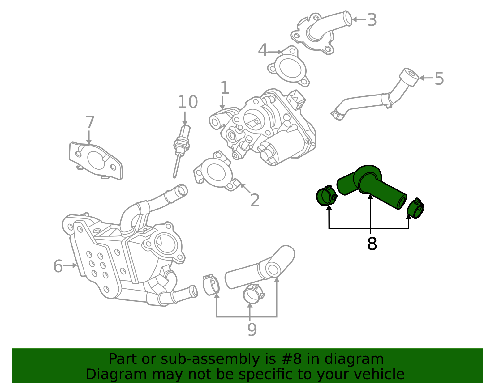 28422-2M800 - Upper Hose 2023-2026 Kia | Kia.Parts Store