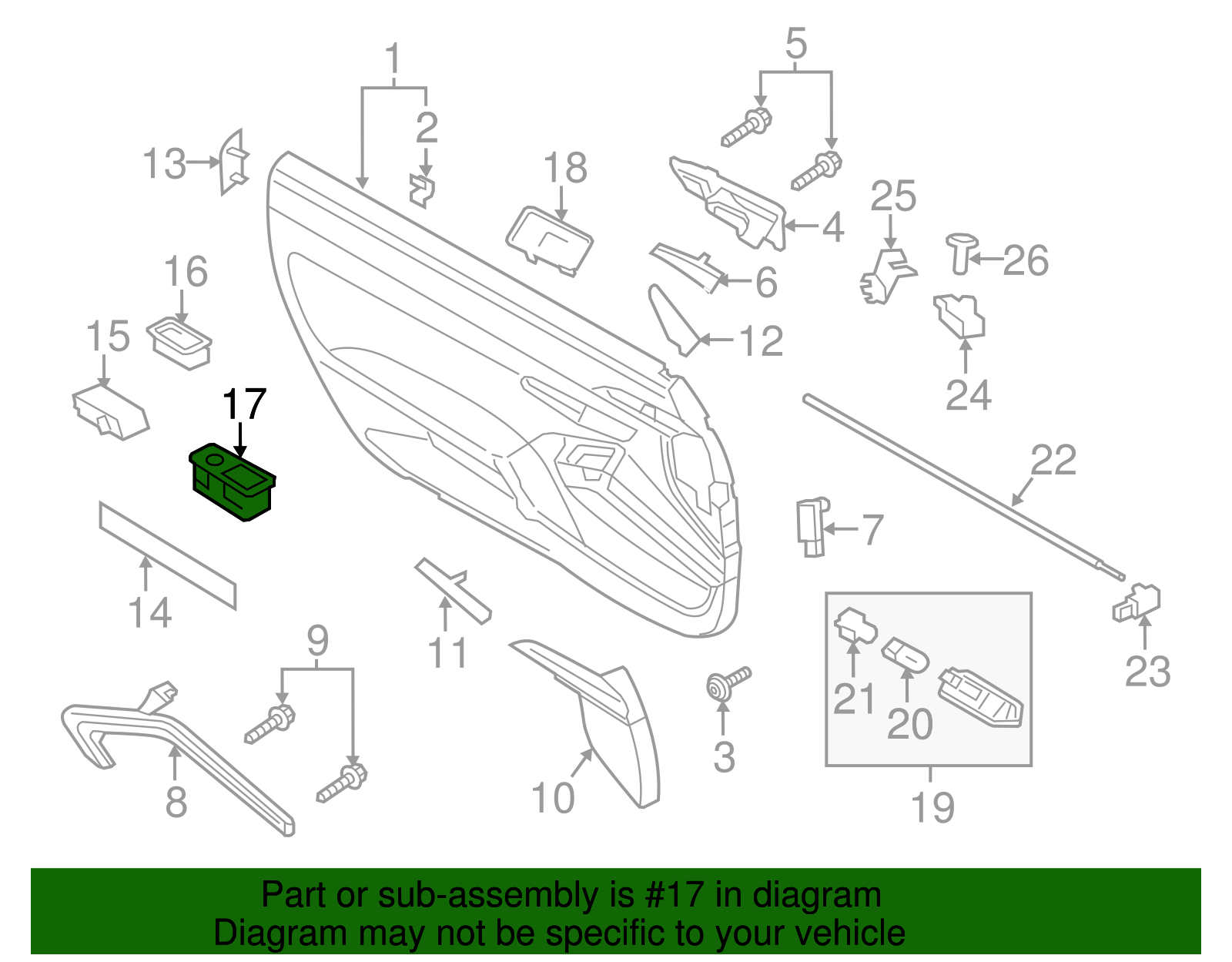 2012-2019 Porsche 911 Window Switch 991-613-157-02-DML | Porsche Parts ...