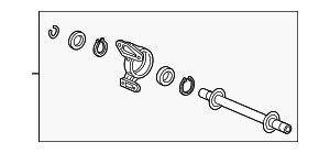 44500-T7J-H90 - Intermediate Shaft 2016-2018 Honda HR-V | Honda Parts ...
