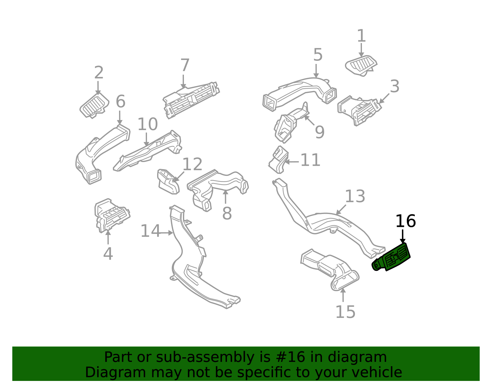 Dashboard Air Vent - Direct Airflow, OEM Style | AutoNation Parts