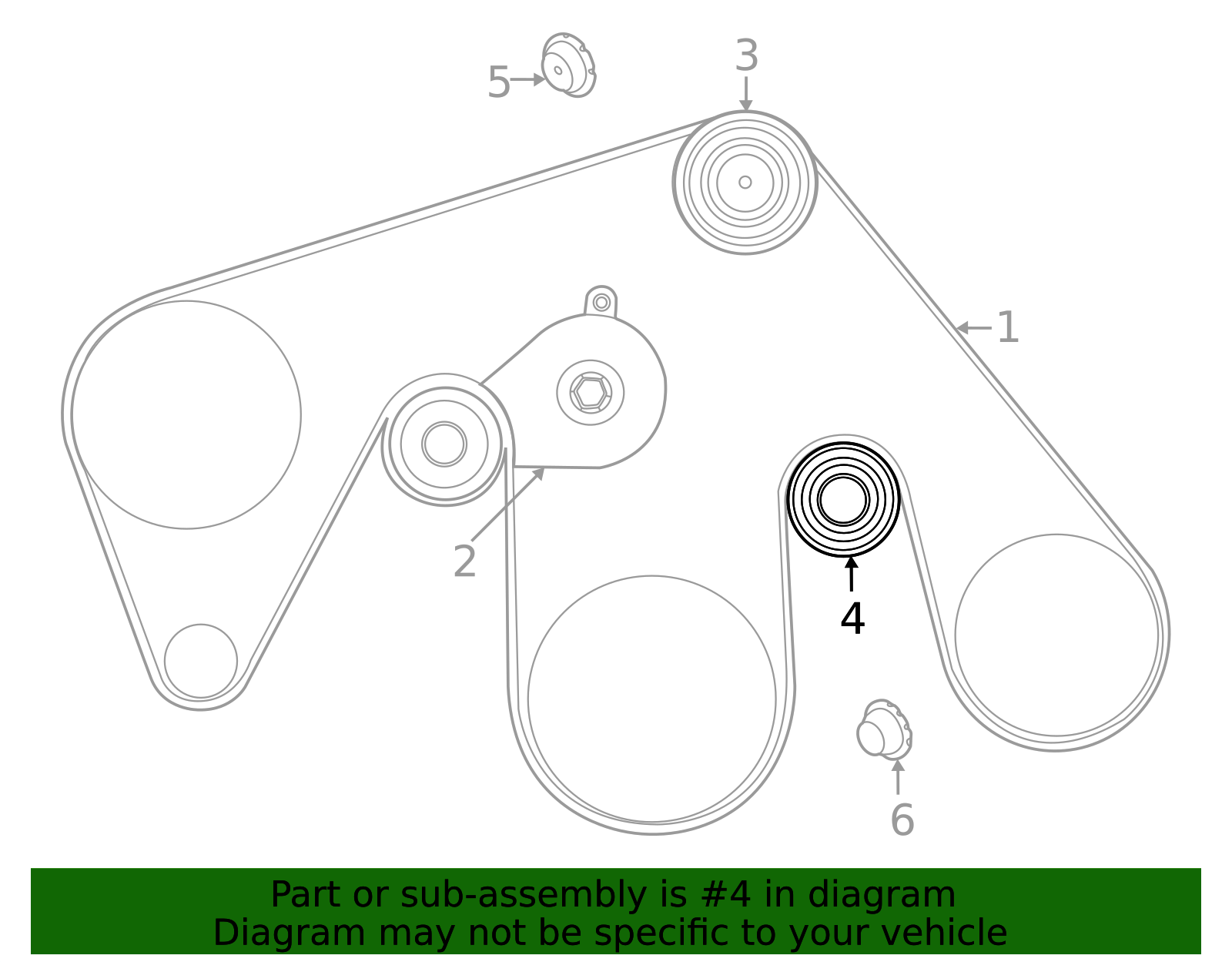 2020-2025 Nissan Frontier Idler Pulley 11925-4JM0A | TascaParts.com