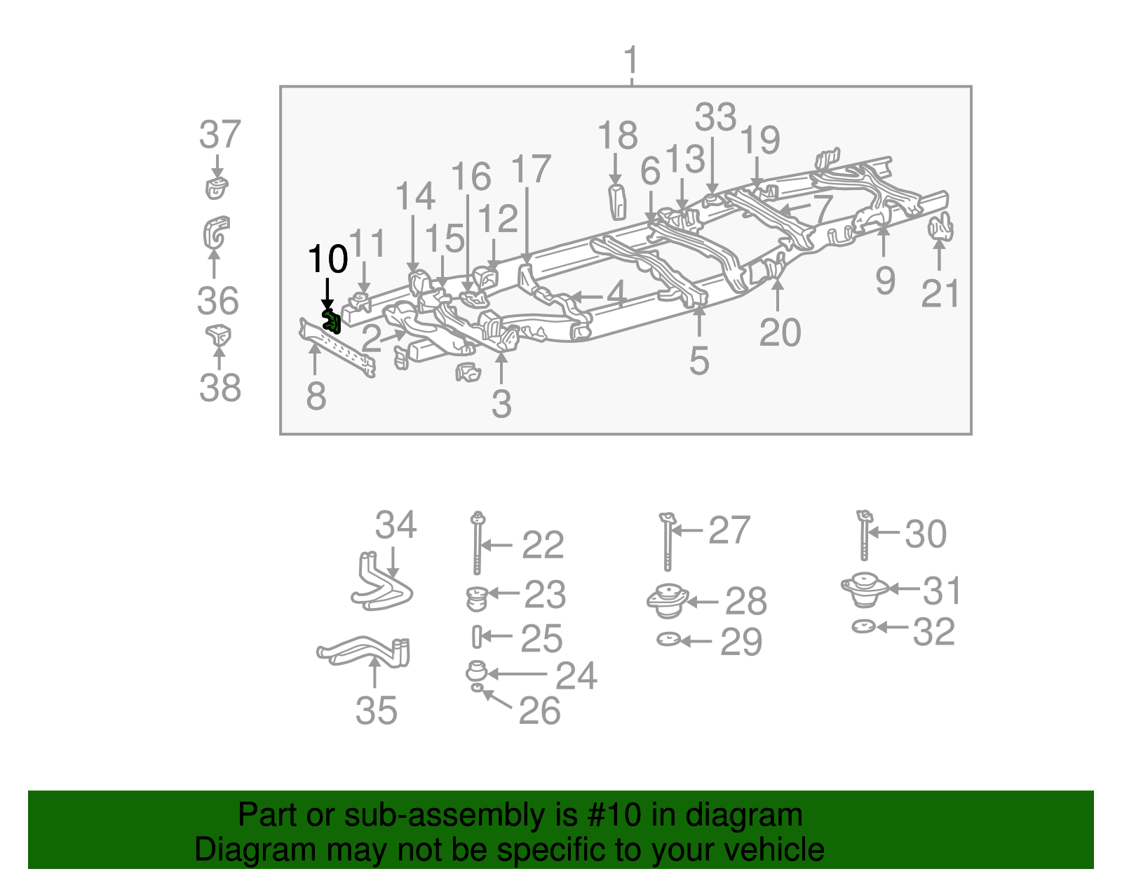 2000-2007 Toyota Front Plate 51035-0C010 | Toyota Parts Center