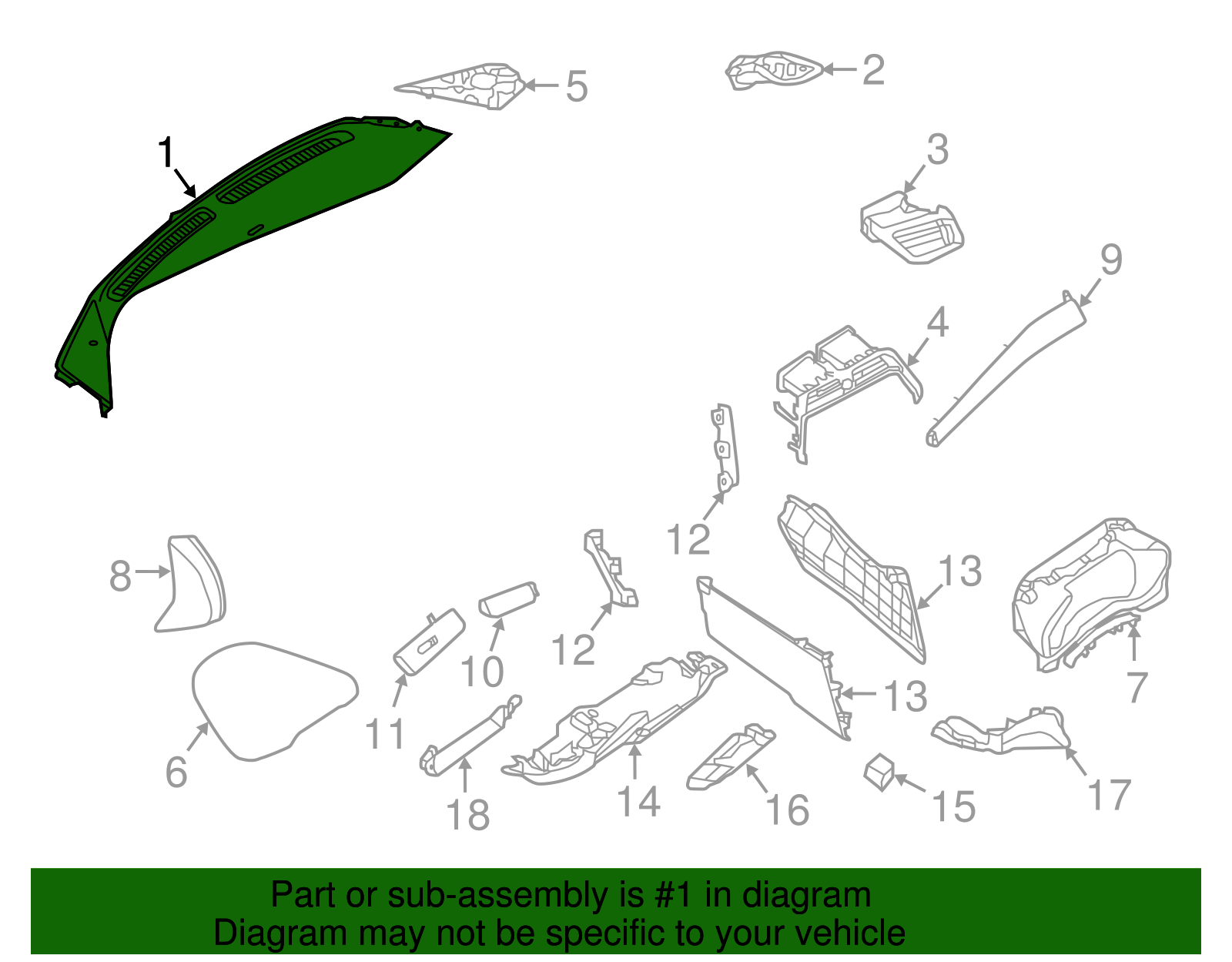2016-2018 Nissan Maxima Defroster Panel 68310-4RA1A | Nissan Race Shop
