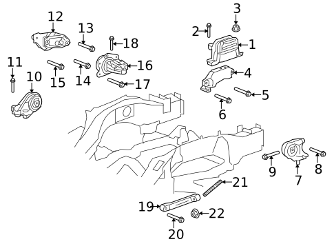 Mounts for 2010 Chevrolet Equinox | TascaParts.com