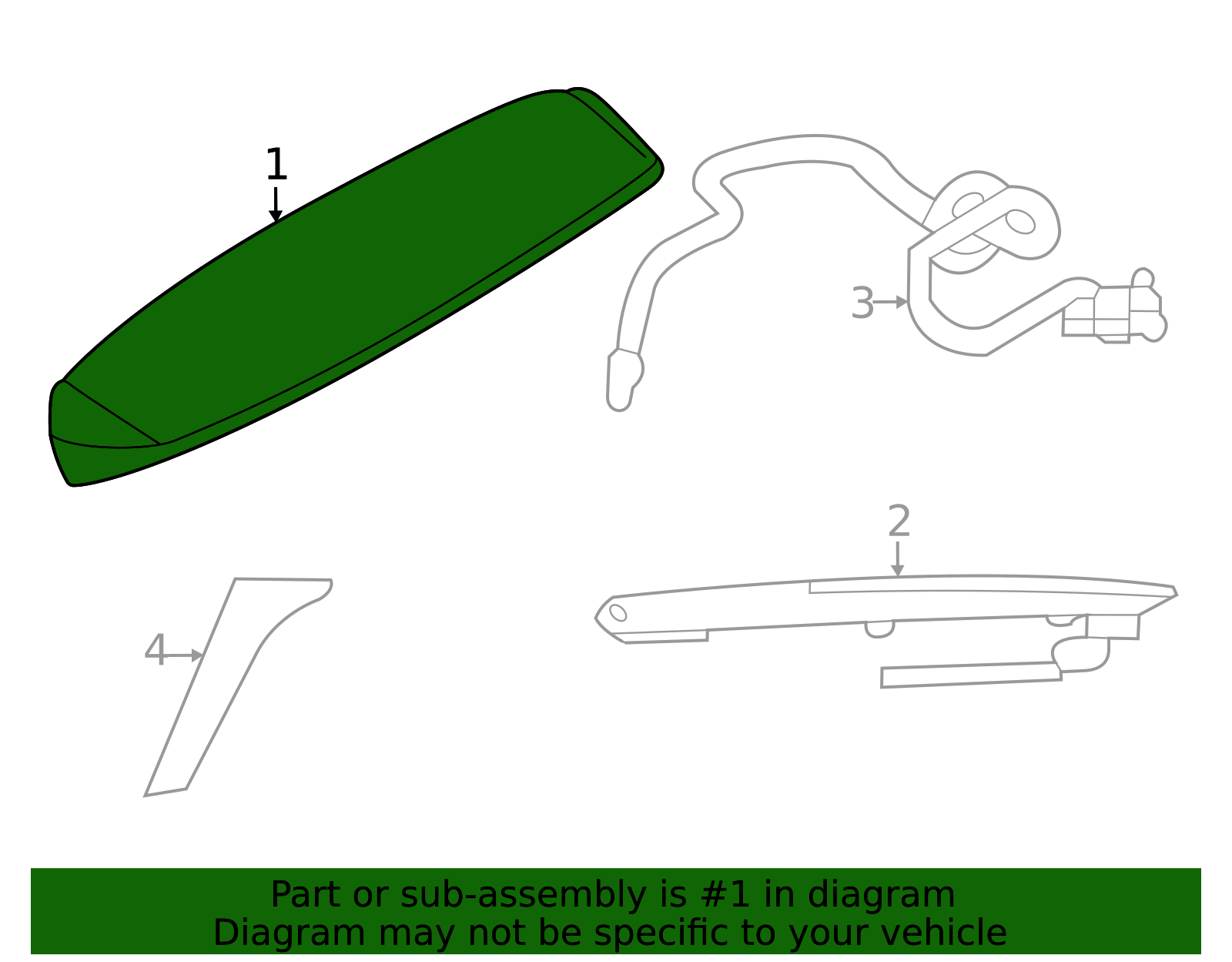 2022-2025 Volkswagen Taos Spoiler 2GJ-827-933-C-GRU | OEM Parts Online