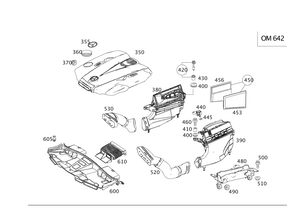 212-500-03-55 - Fan Shroud 2011-2013 Mercedes-Benz E350 | Mercedes-Benz ...