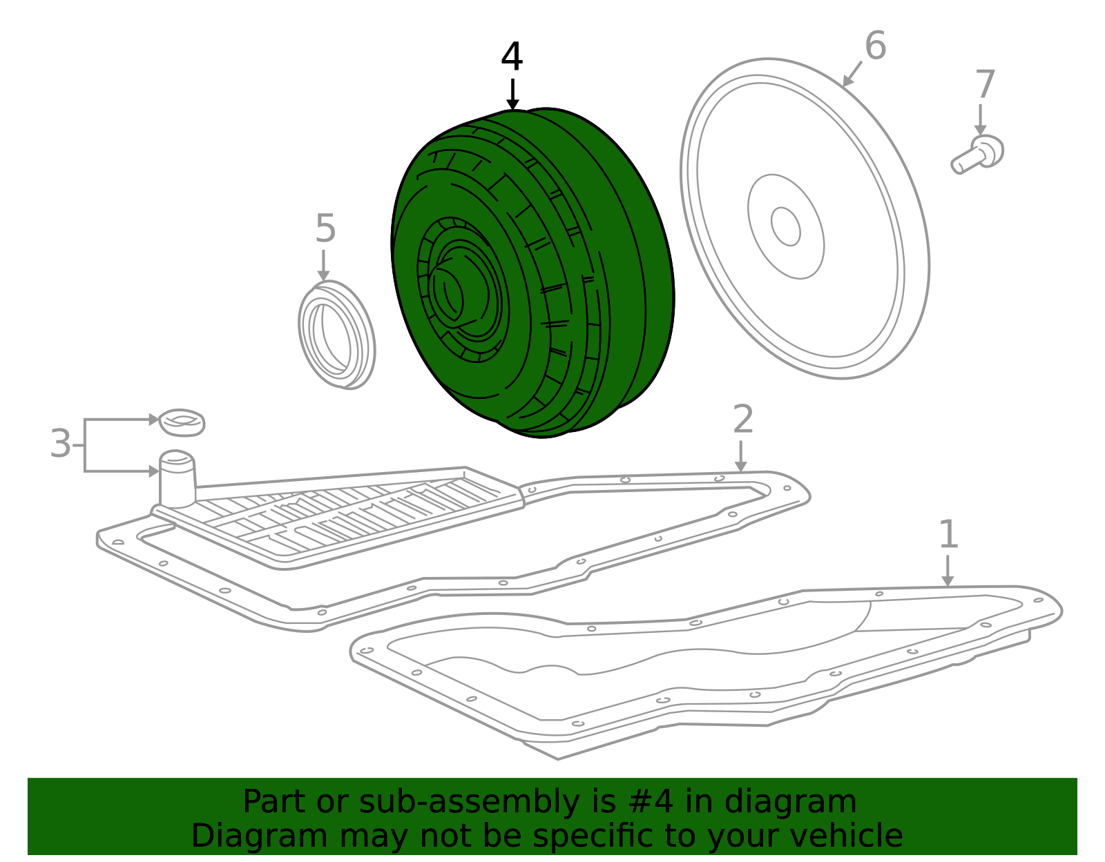 2004-2007 Ford | Torque Converter | 5F2Z-7902-ACRM | Walls' Ford Parts