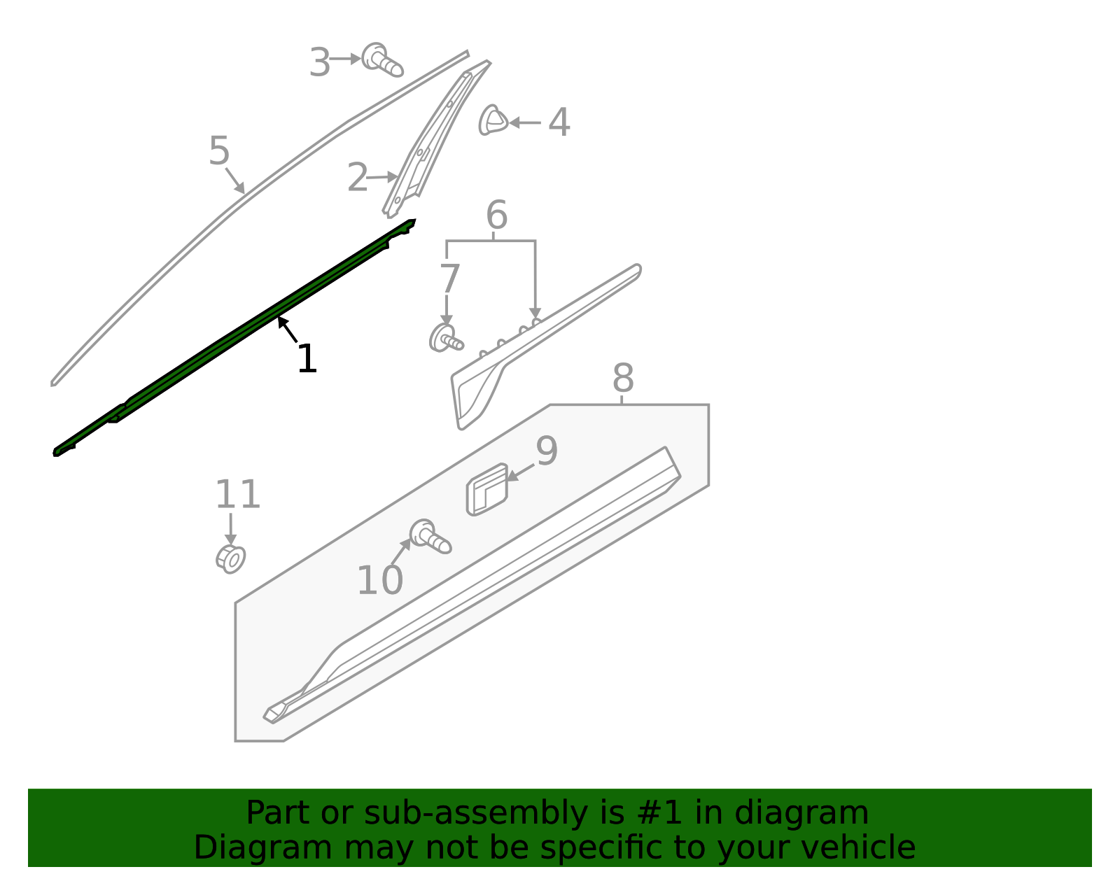 82210-R5002 - Belt Molding 2024-2025 Kia Sorento | Kia.Parts Store