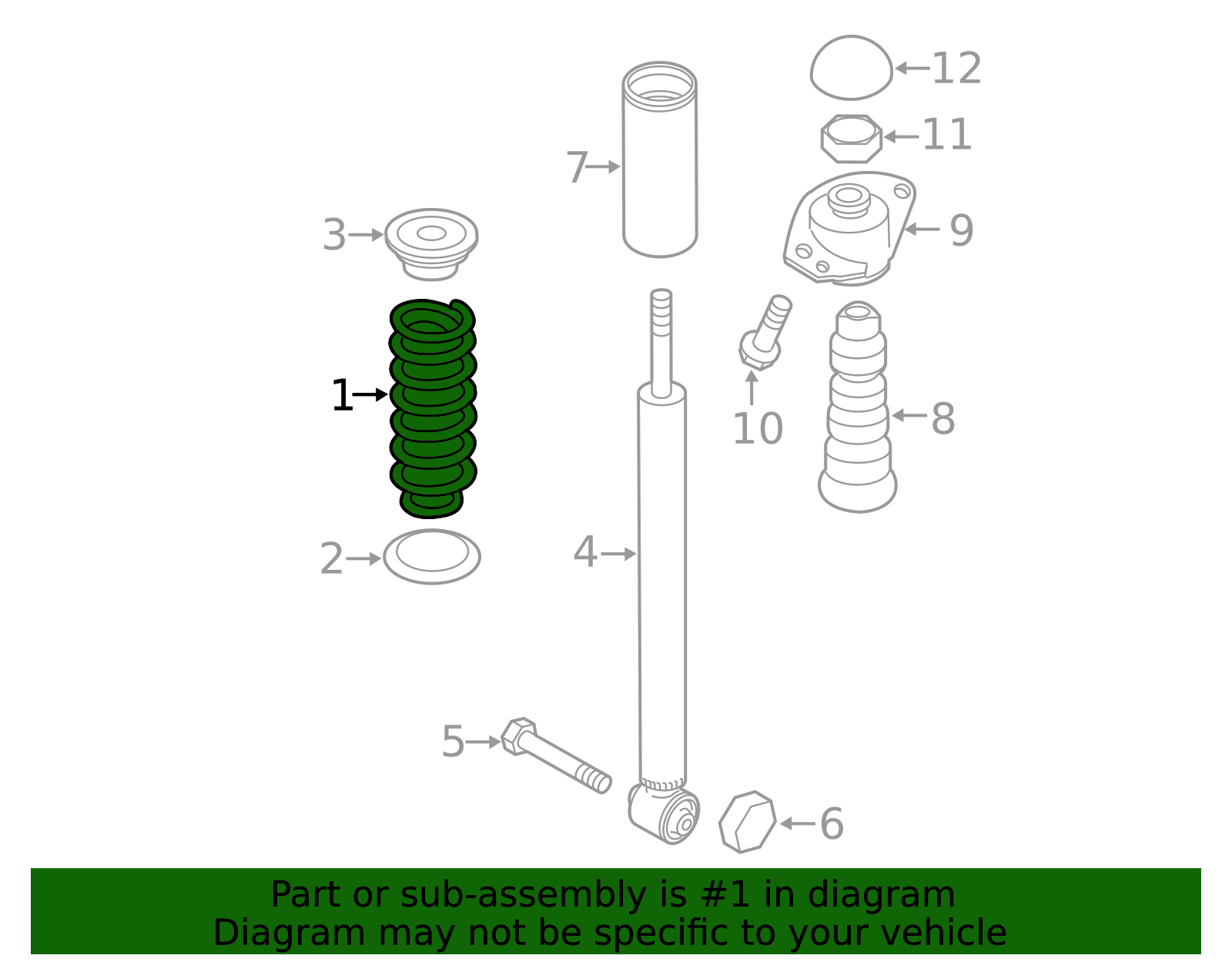 5C0-511-115-AM - 2011-2013 Volkswagen Jetta - Coil Spring | Quick VW Parts