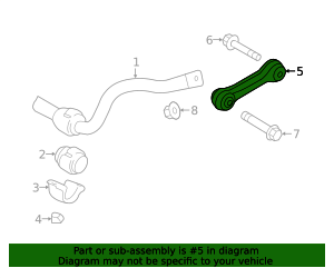 2011-2018 Audi Suspension Stabilizer Bar Link Kit 4H0-411-317-C | OEM ...