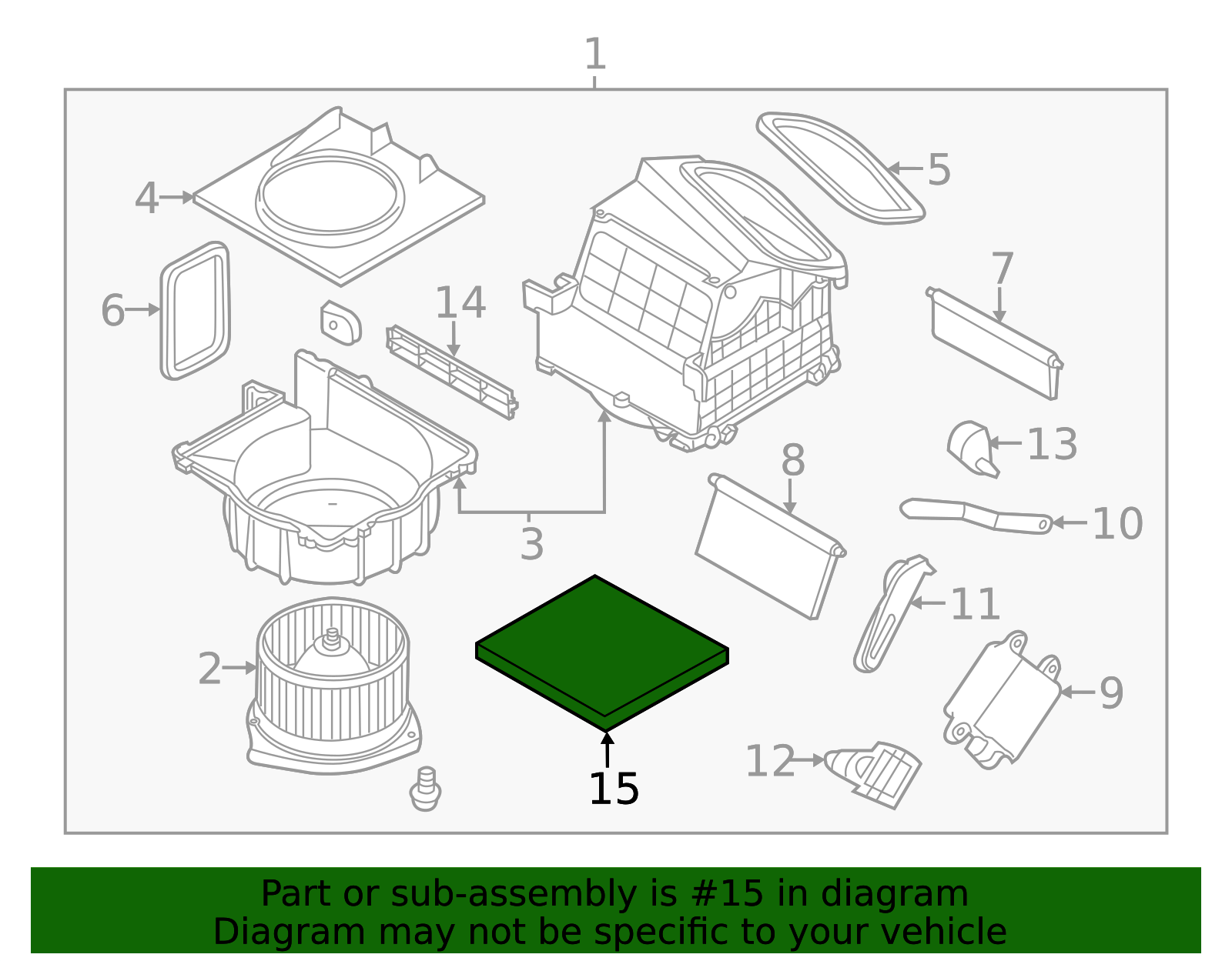 B7277-1EA0B - Cabin Air Filter Official Nissan Parts Store