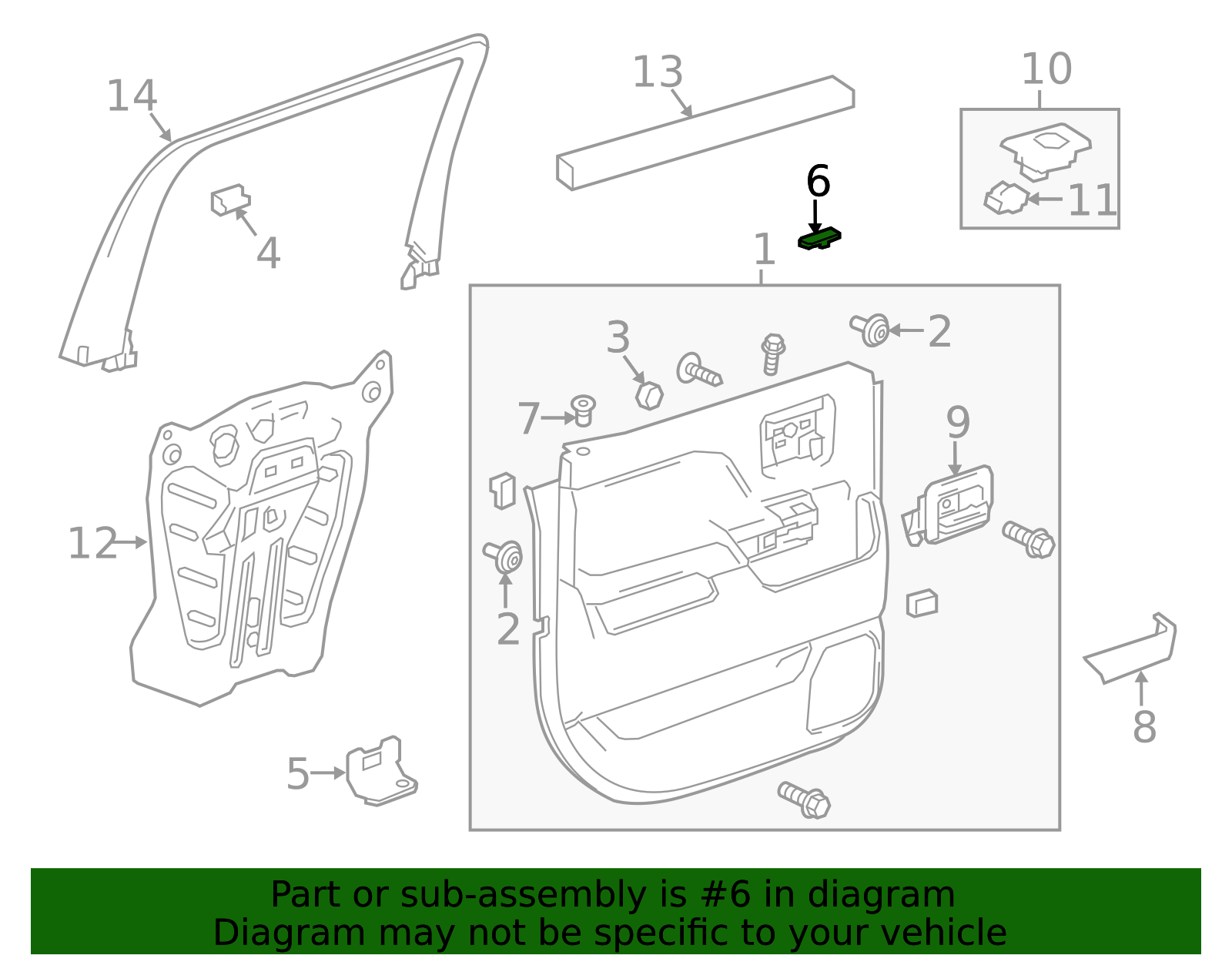 23285101 - Jet Black Rear Side Door Armrest Pull Cup Bolt Cap Chevrolet ...