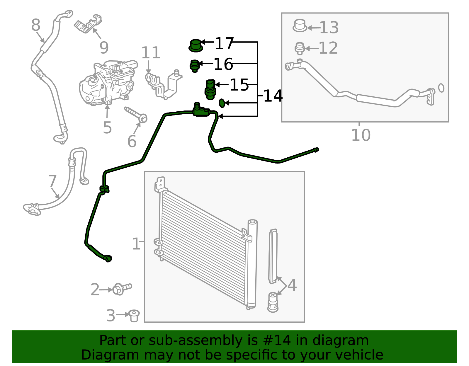 2012-2017 Toyota Prius V - Pressure Line 88710-47110 | Sparks Parts
