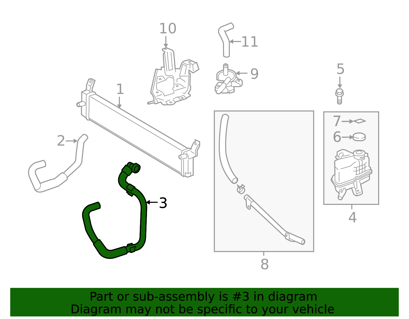Genuine Toyota Drive Motor Inverter Radiator Hose part# G90D0-06010 for ...
