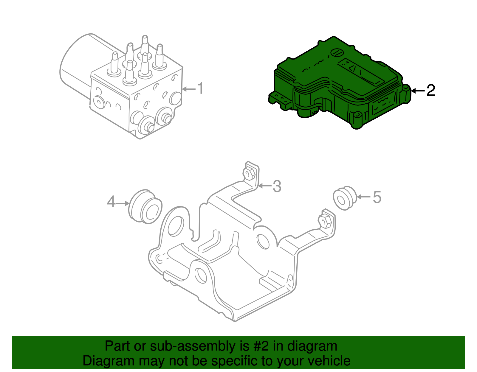 2003-2007 GM Electronic Brake Control Module Assembly, Remanufactured ...