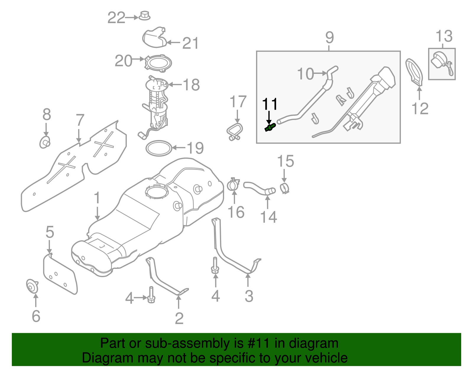 2016-2024 Nissan Drain Hose Connector 18792-72F00 | Team Nissan Inc.