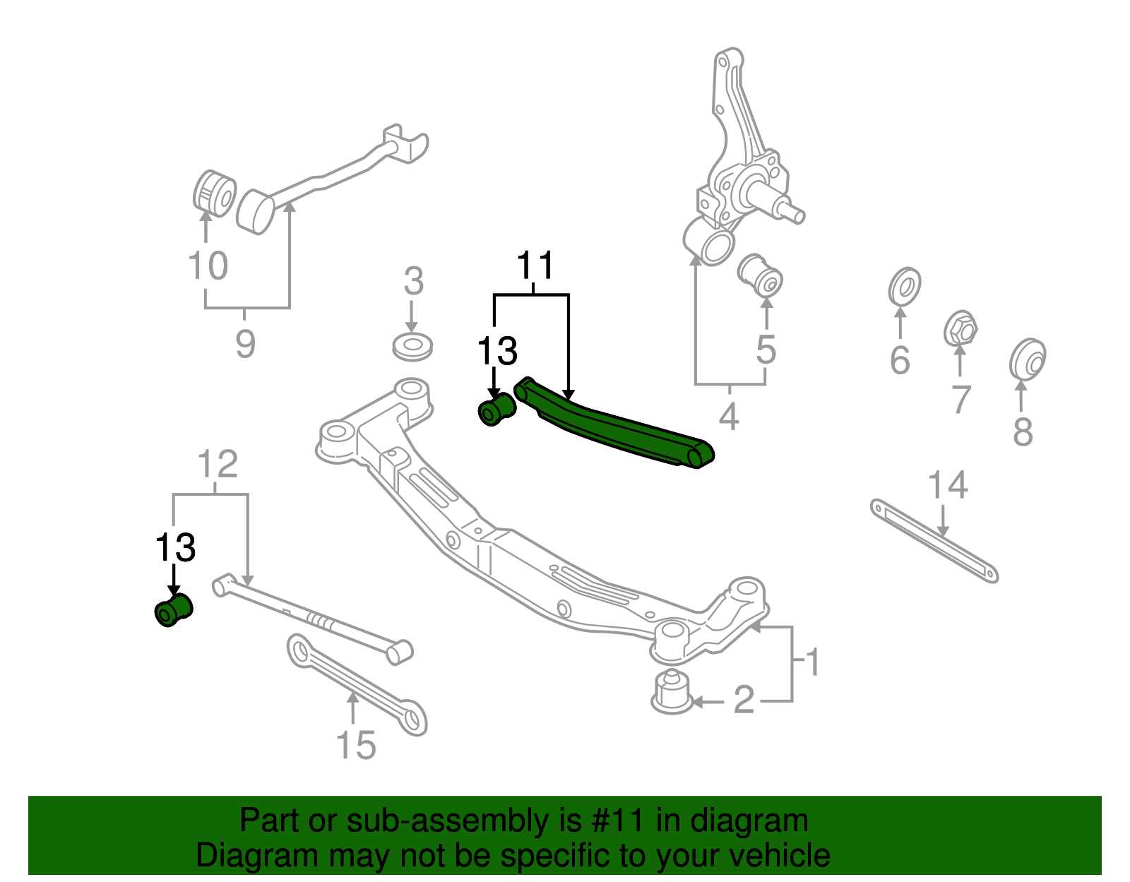 2008-2009 Hyundai Tucson Ft Lateral Arm 55210-2E000 | OEM Parts Online