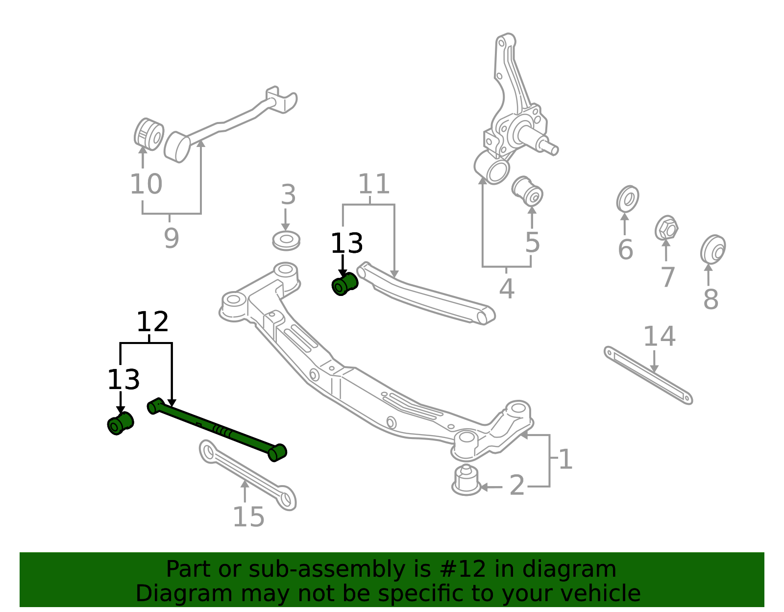 2008-2009 Hyundai Tucson Rear Lateral Arm 55220-2E010 | OEM Parts Online