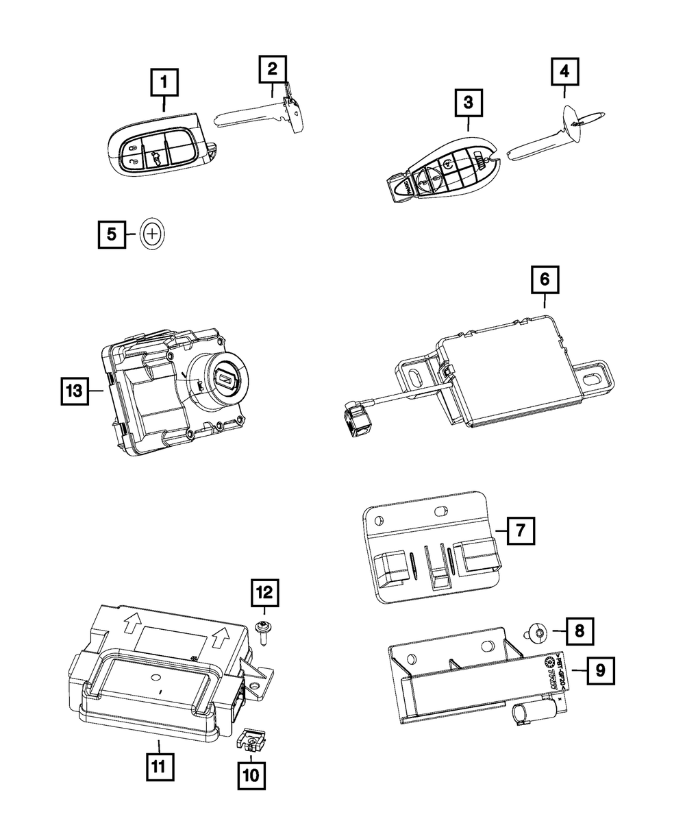 68395947AA - Ignition Switch Module 2016 Jeep Cherokee | The Official ...