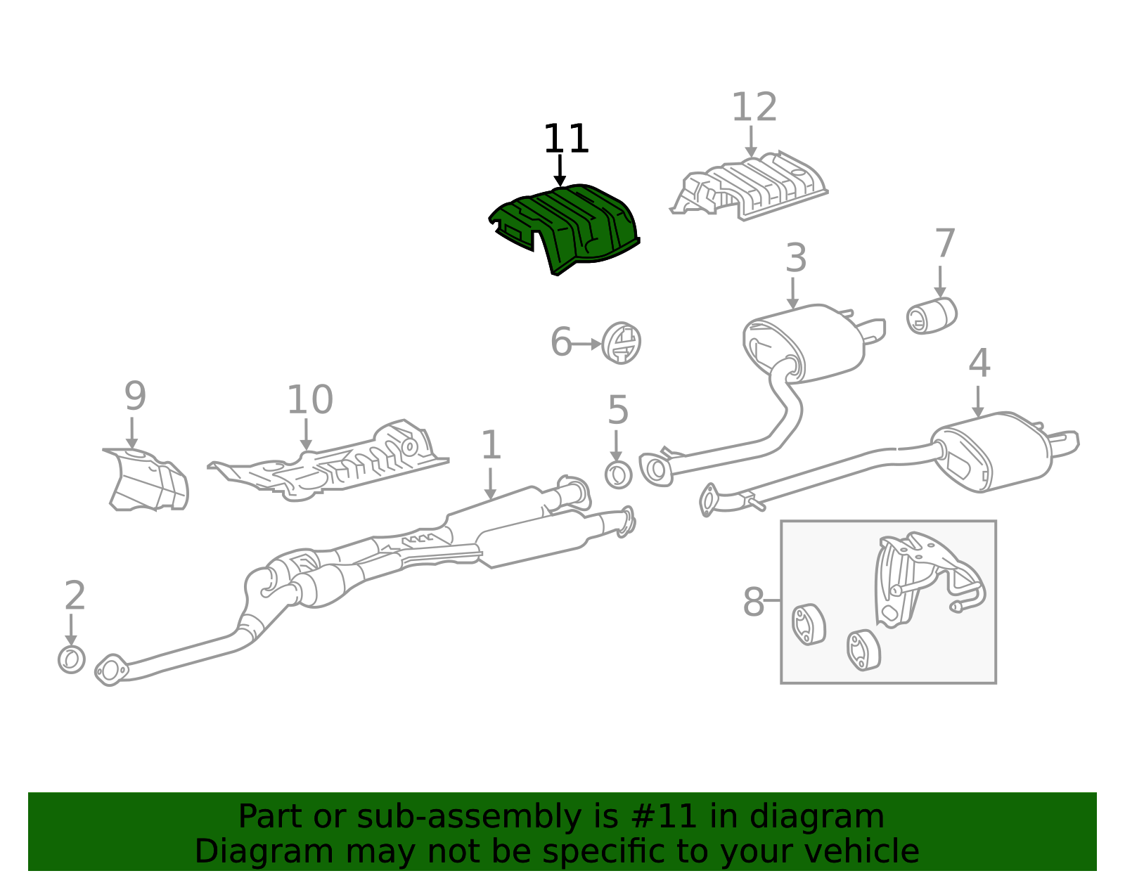 58151-53041 - High-Quality Exhaust Heat Shield for 2021-2025 Lexus ...