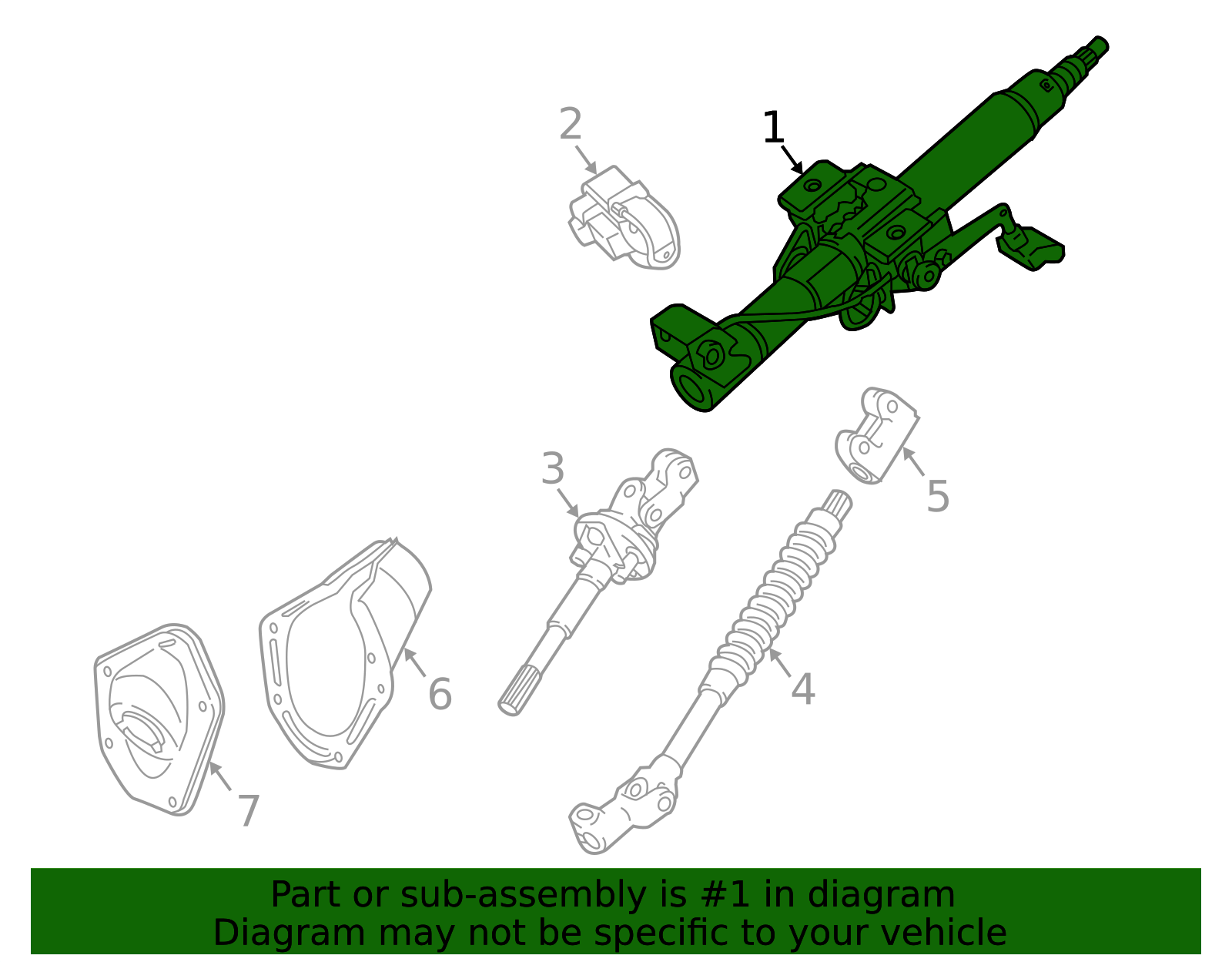 2016-2023 Toyota Tacoma Steering Column 45250-04230 | Toyota Parts Center