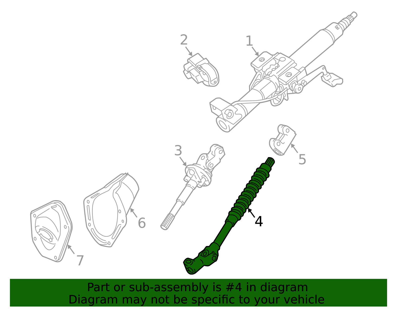 45203-04030 - Lower Shaft 2016-2023 Toyota Tacoma | Longo Toyota Parts