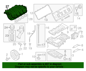 2011-2012 Audi A8 Quattro Intake Manifold 079-133-185-CJ | OEM Parts Online
