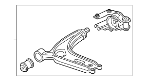 2018-2023 Volkswagen Lower Control Arm 3QF-407-152-E | OEM Parts Online